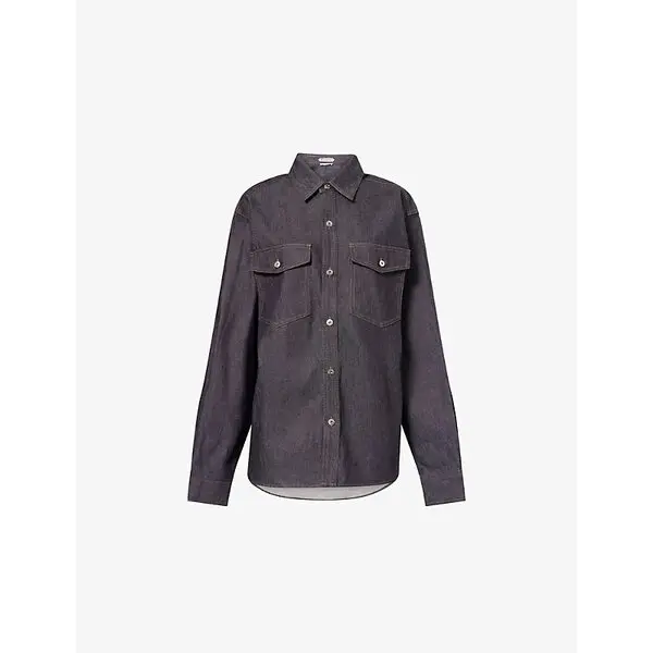 JW Anderson Oversized Denim Shirt With Patch Pockets