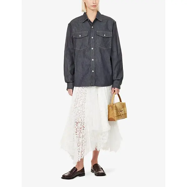 JW Anderson Oversized Denim Shirt With Patch Pockets