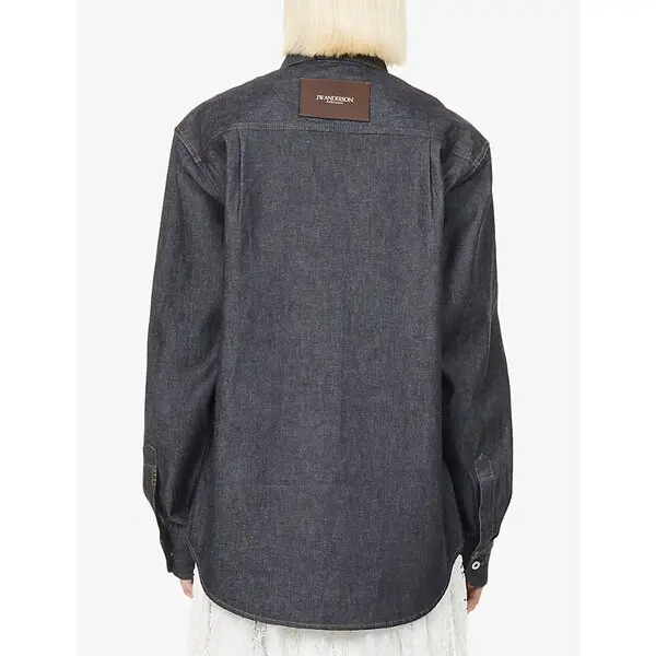 JW Anderson Oversized Denim Shirt With Patch Pockets