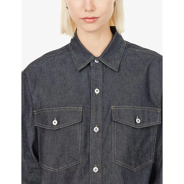 JW Anderson Oversized Denim Shirt With Patch Pockets