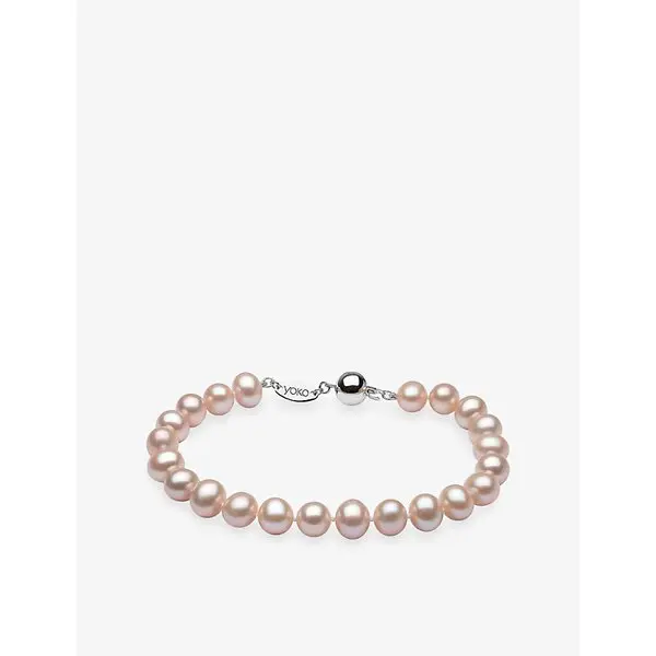 Yoko London Classic Pearl Bracelet - 18ct White Gold