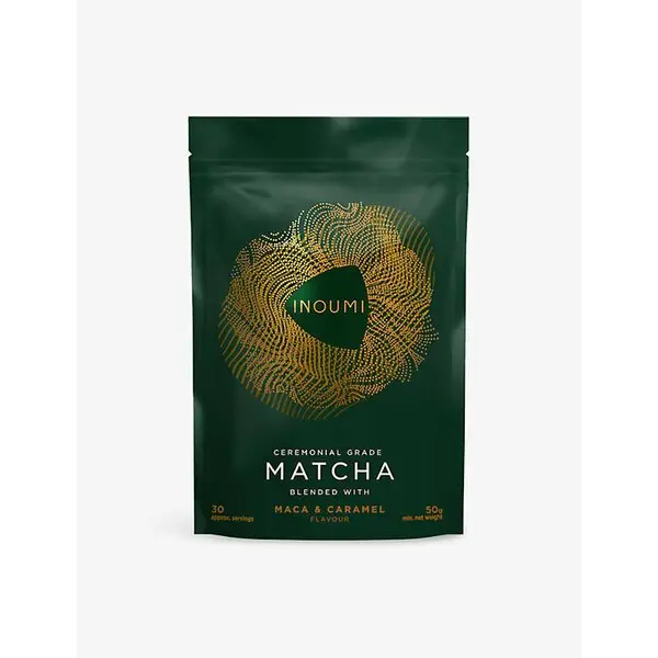 INOUMI Ceremonial Grade Matcha Blended With Maca & Caramel Flavour 50g - One-color