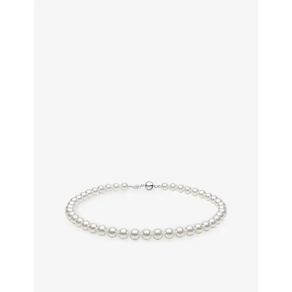 Yoko London Classic South Sea Pearl Necklace - 18ct White Gold