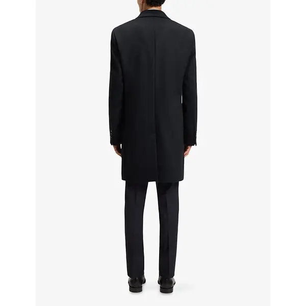 BOSS Single-breasted Wool And Cashmere Coat