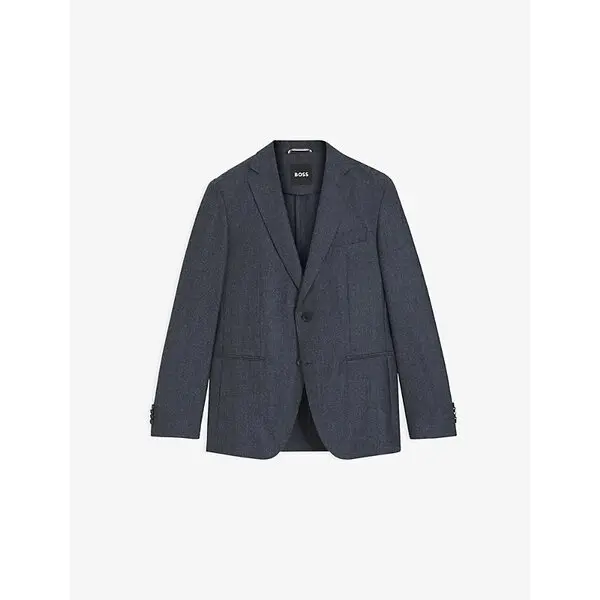 BOSS Single-breasted Notch-lapel Wool Blazer