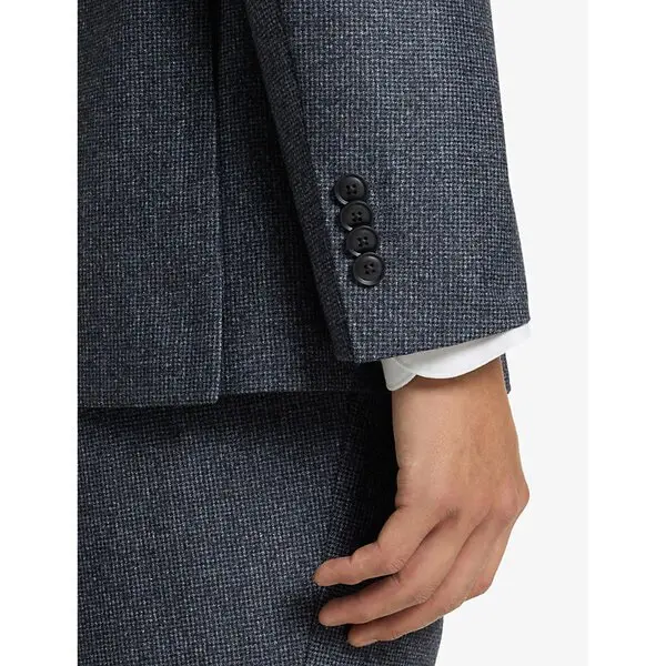 BOSS Single-breasted Notch-lapel Wool Blazer
