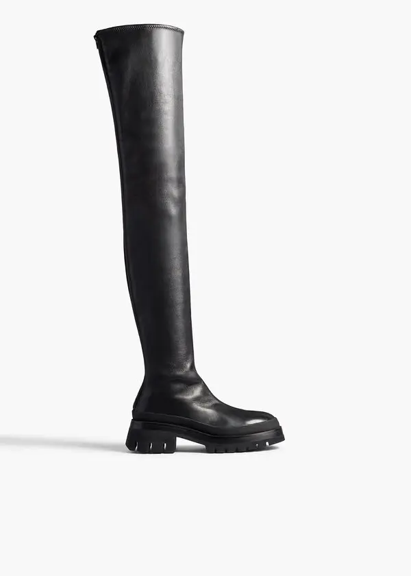 Khaite Fallon Over-the-knee Leather Boot - Black