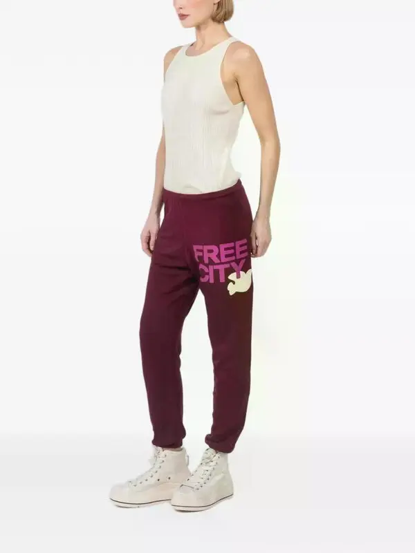 FREECITY Logo Drawstring Track Pants