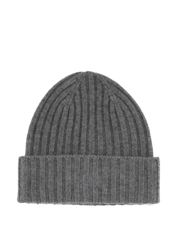 MC2 SAINT BARTH Ribbed Knit Hat - Grey
