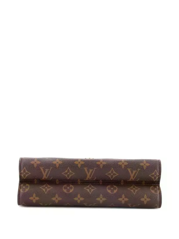 LOUIS VUITTON Victoire Handbag Monogram Canvas And Leather Shoulder Bag - Red