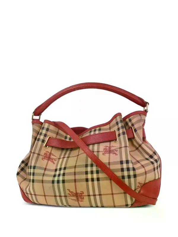 Burberry Checked Tote Bag