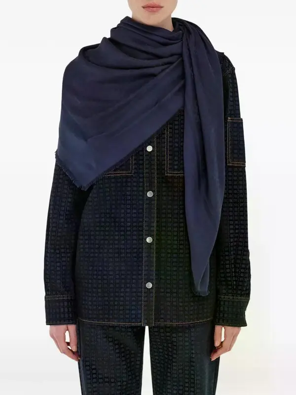 FERRAGAMO Gancini Shawl - Blue
