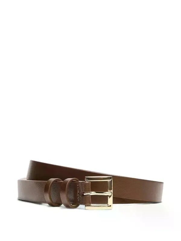 12 STOREEZ Square-buckle Leather Belt