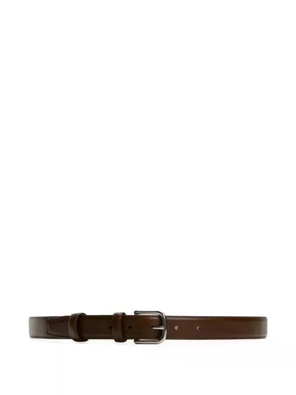 12 STOREEZ Square Buckle Leather Belt