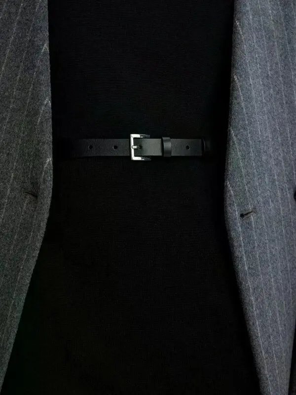 12 STOREEZ Square-buckle Leather Belt