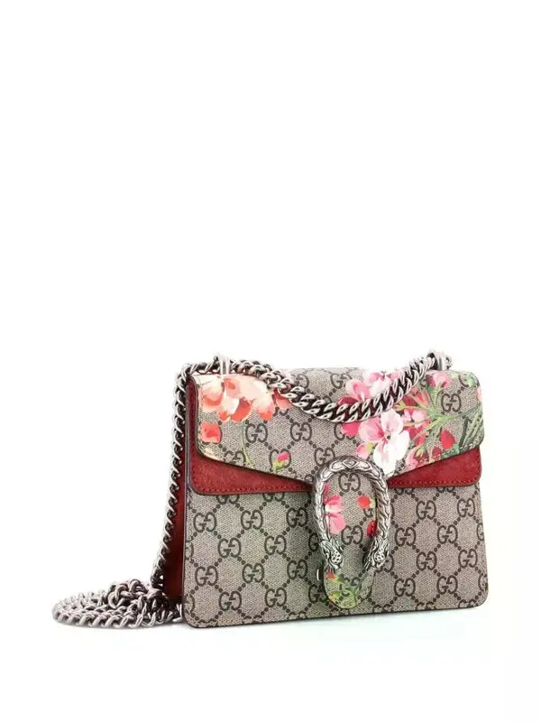 Gucci Dionysus Blooms Print Mini Shoulder Bag - Brown
