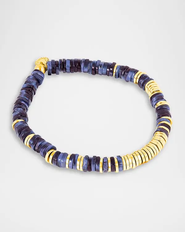 Tateossian Tiger's Eye Beaded Bracelet - Bluylw