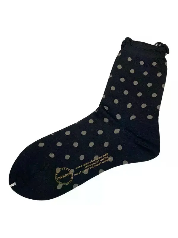 ANTIPAST Polka-dot Patterned Socks - Black