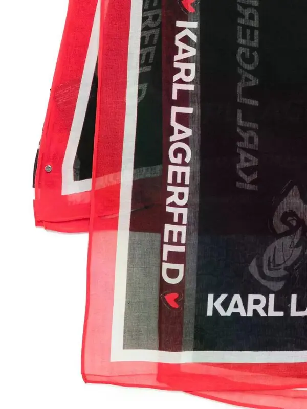 Karl Lagerfeld Logo-print Scarf