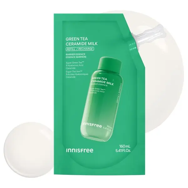 INNISFREE Green Tea Ceramide Refillable Korean Milk Toner For Hydration & Barrier Repair - One-color