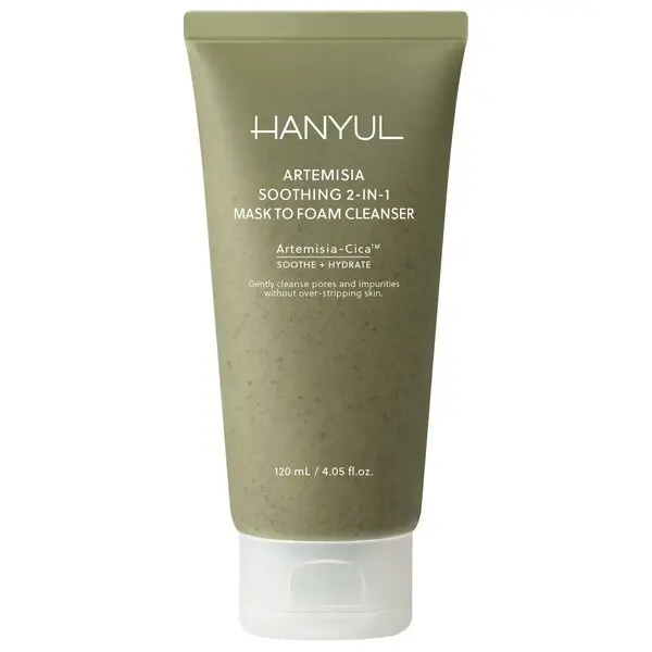 HANYUL Artemisia Soothing 2-in-1 Mask To Foam Cleanser With Hyaluronic Acid + Bha - One-color