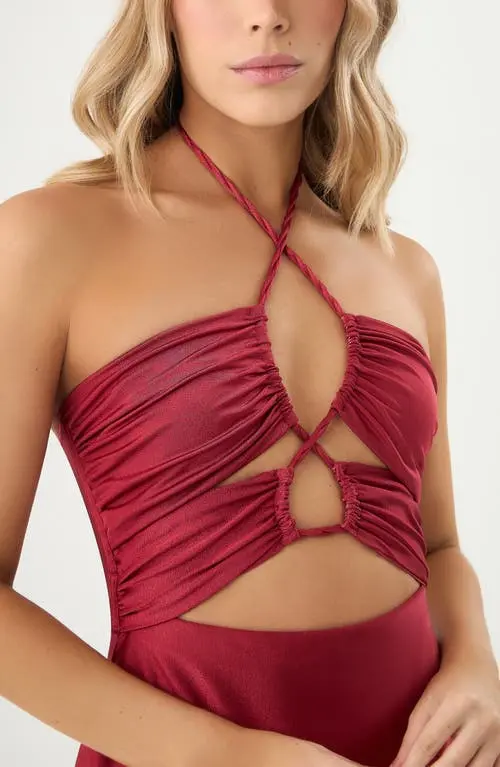 BOAMAR Dasha Halter Cover-up Maxi Dress