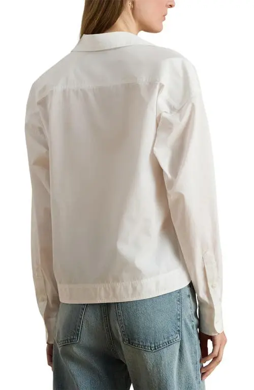 Ralph Lauren Cotton Popover Top