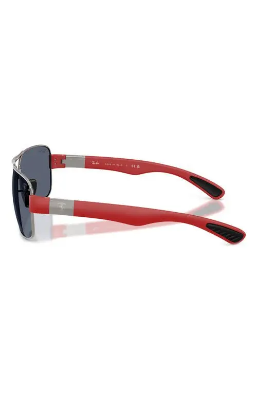 Ray-ban 64mm Polarized Square Sunglasses