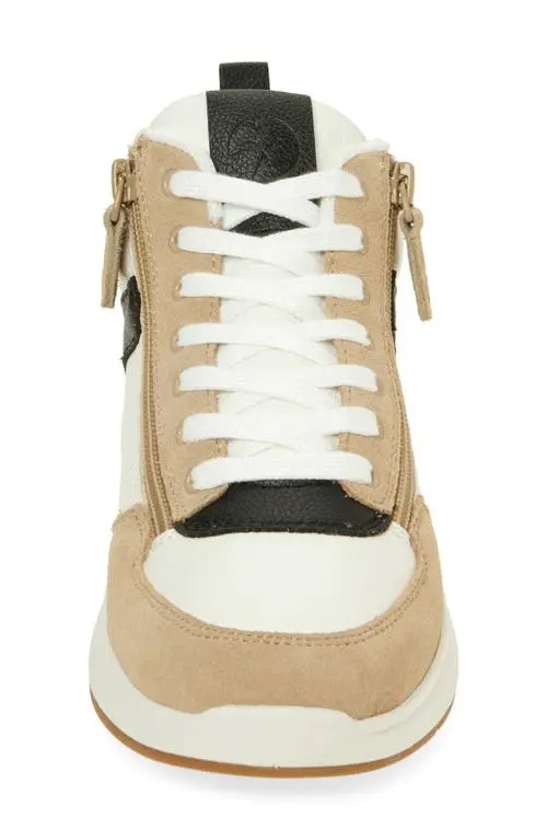 BILLY FOOTWEAR Comfort Double Zip High-top Sneaker - White/black