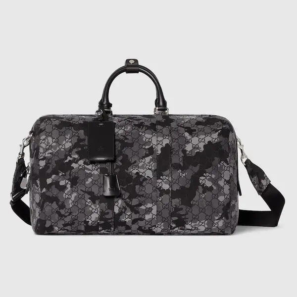Gucci Gg Canvas Large Duffle Bag - Black