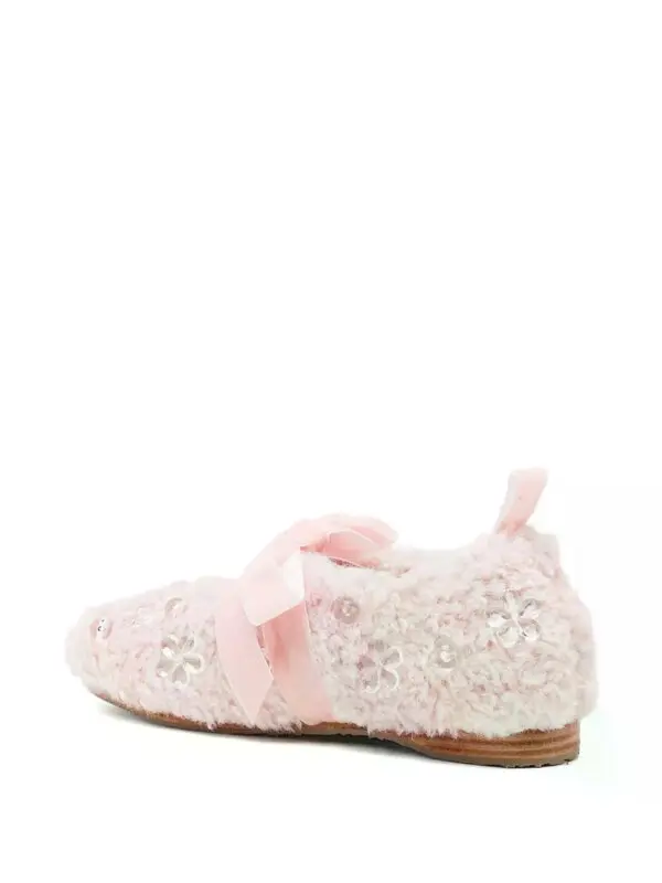 ROCKFISH Susan Fang Ballet Flats With Floral Embellishments - Pink