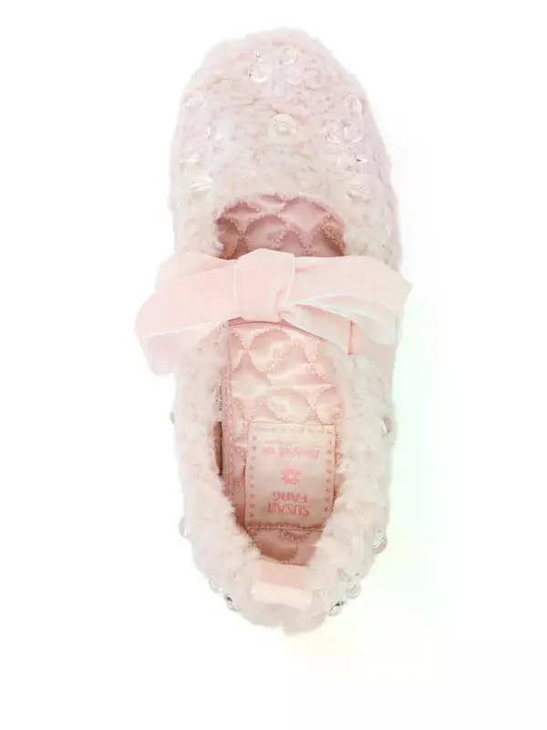 ROCKFISH Susan Fang Ballet Flats With Floral Embellishments - Pink