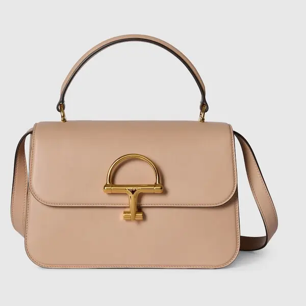 Gucci Siena Medium Top Handle Bag - Beige