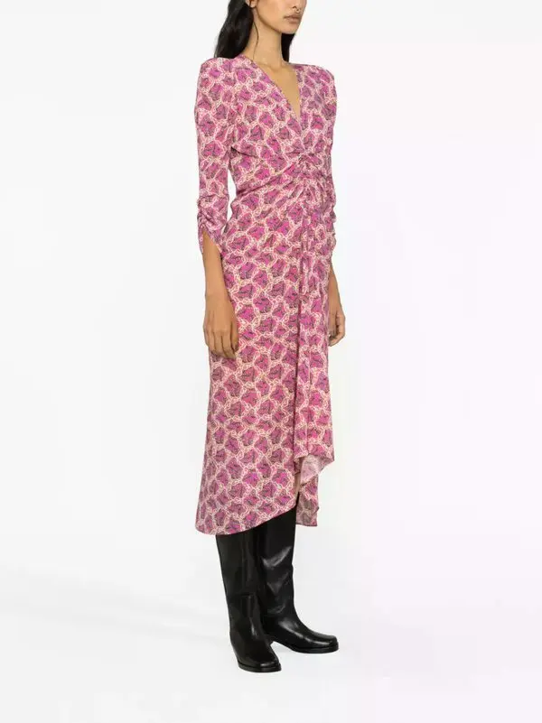 Isabel Marant Étoile Albini Printed Silk Midi Dress