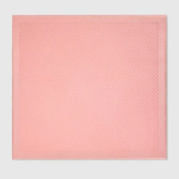 Gucci Gg Silk Wool Shawl Wool - Pink