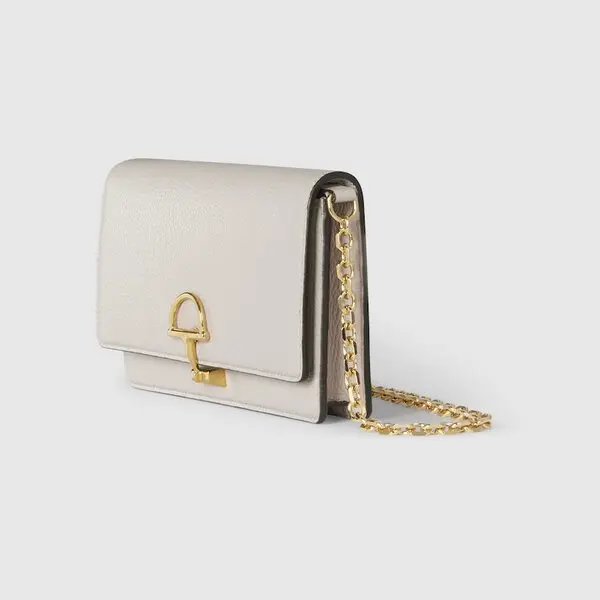 Gucci Half Horsebit Wallet On Chain Leather