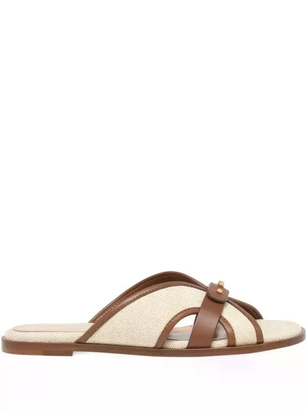GIANVITO ROSSI Paros Studded Flat Sandals