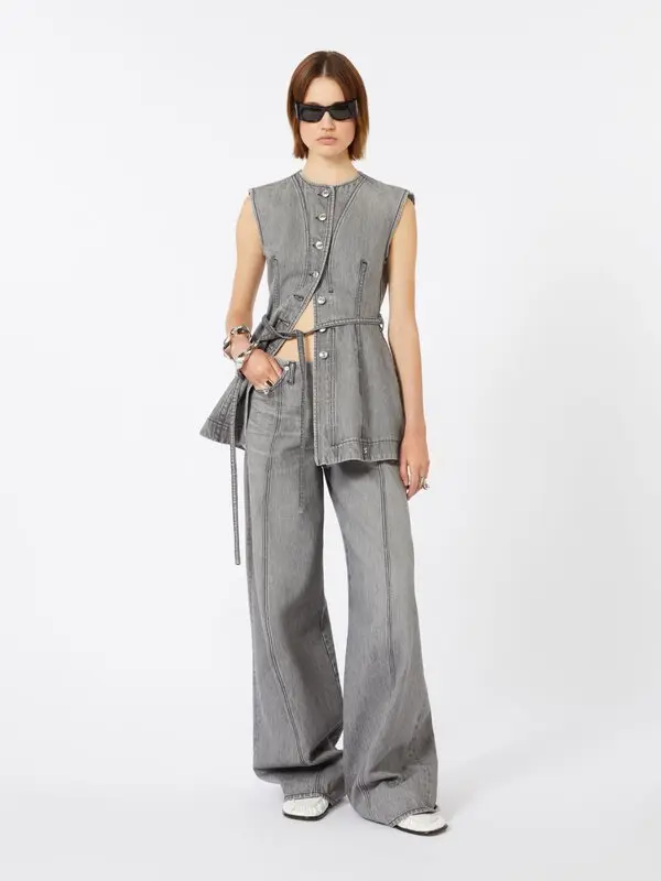 Max Mara Oversized Denim Trousers