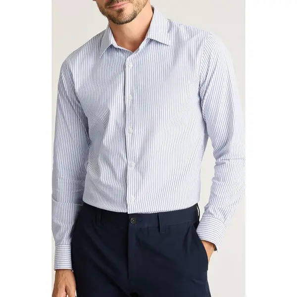Bonobos Tech Slim Fit Stripe Performance Button-up Shirt