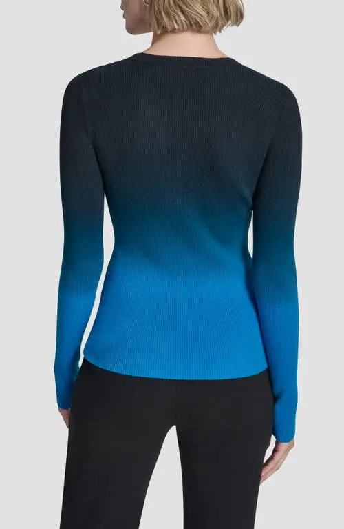 Dkny Dip-dyed Ribbed Sweater
