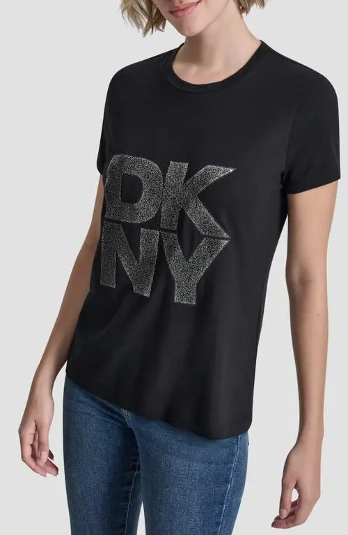 Dkny Logo Graphic T-shirt - Black