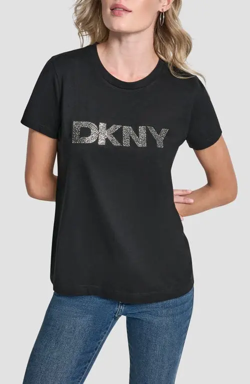 Dkny Logo Graphic T-shirt - Black
