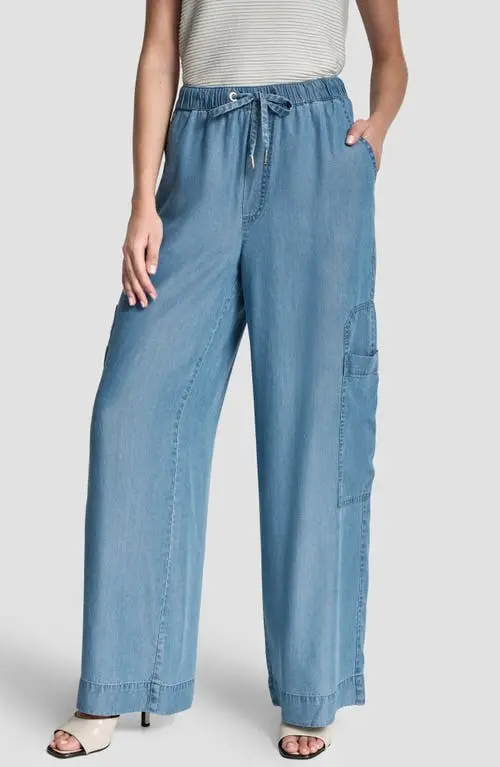 Dkny Denim Drawstring Cargo Pants