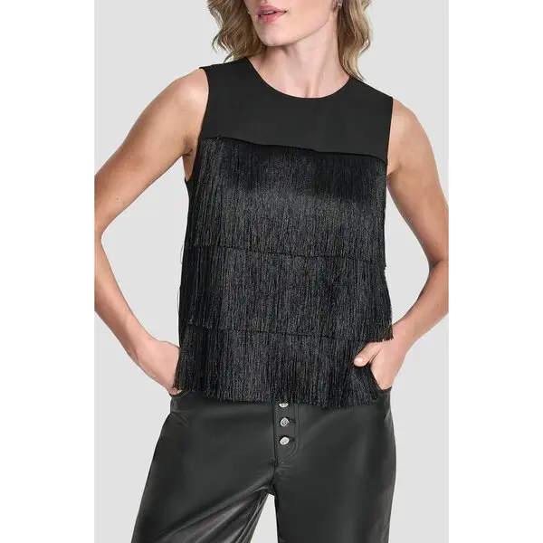 Dkny Tiered Fringe Top