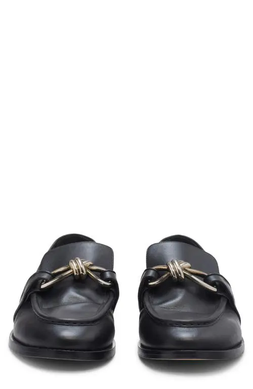 Bottega Veneta Astaire Knot Bit Loafer - Black/silver