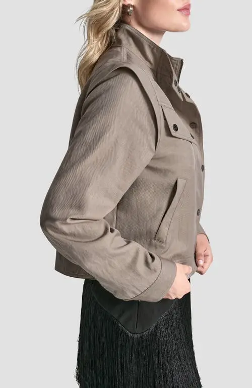 Dkny Crop Moto Jacket