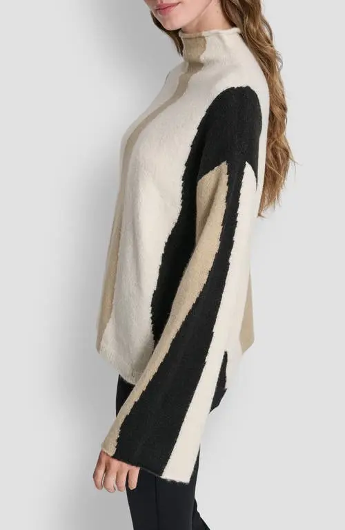 Dkny Striped Roll Neck Sweater