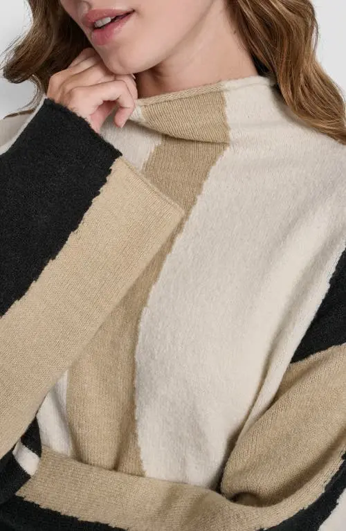 Dkny Striped Roll Neck Sweater
