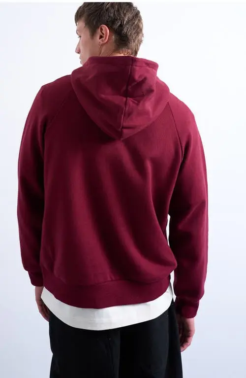 Topman Boxy Cotton Blend Hoodie