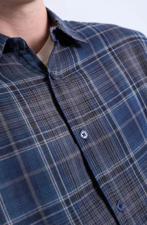 Topman Check Cotton Button-up Shirt